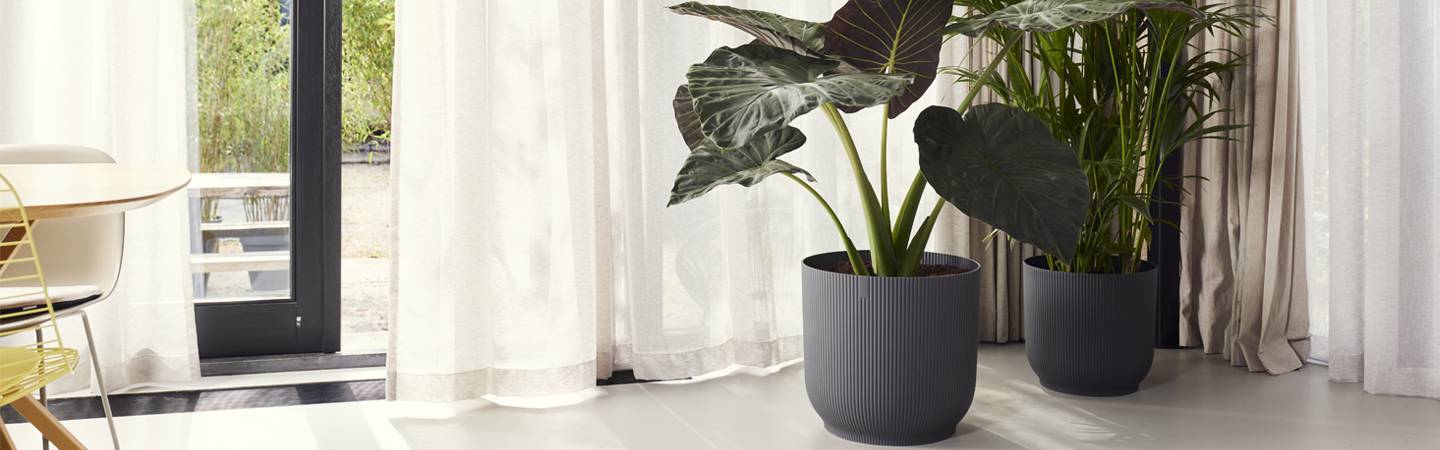 vibes fold round 14cm linen white - elho® - Give room to nature