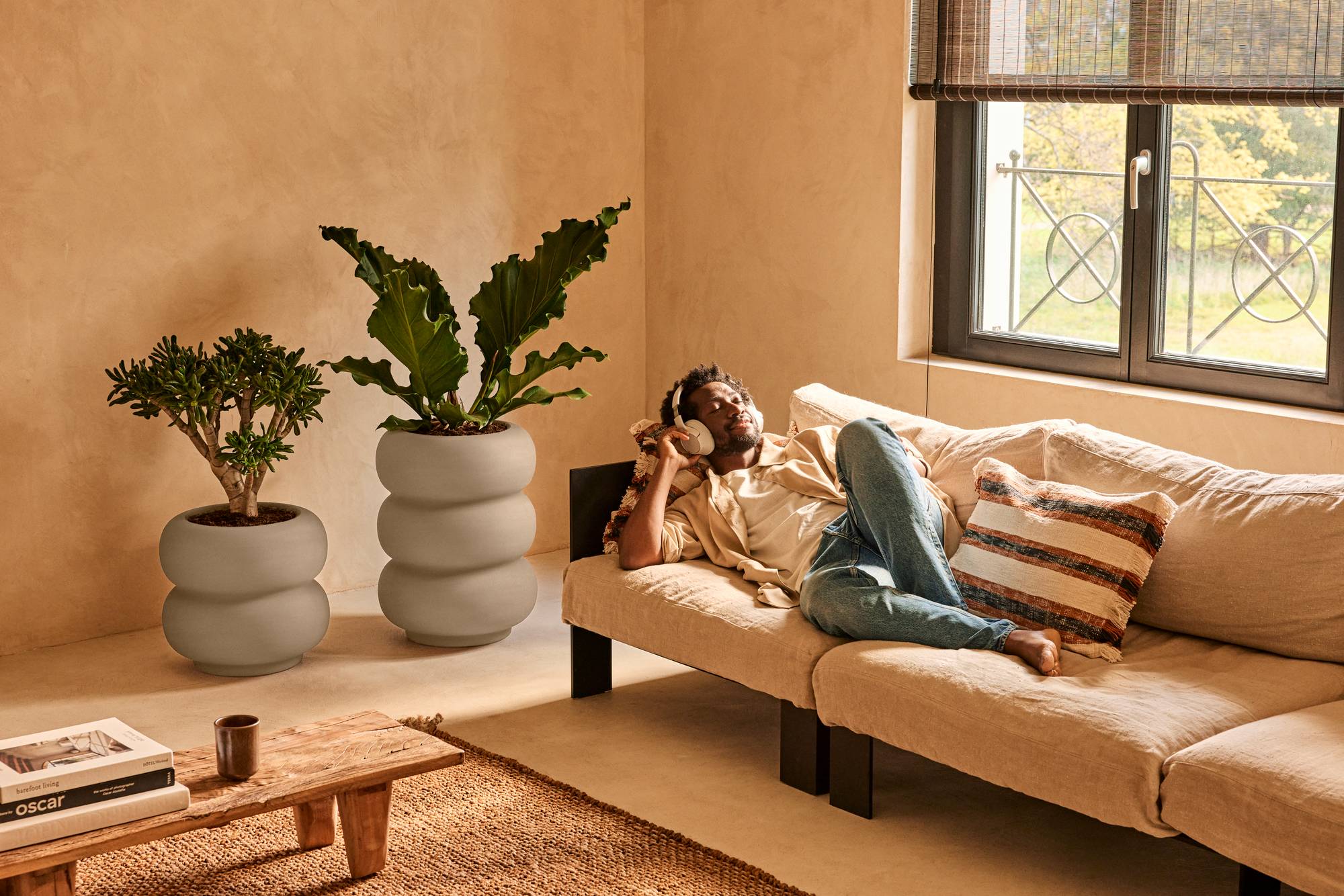 amber roll high 43cm balanced beige - elho® - Give room to nature