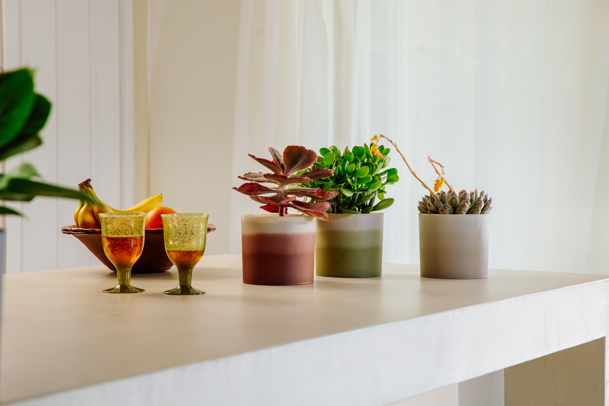 colour gradient round 16cm cedar brown - elho® - Give room to nature