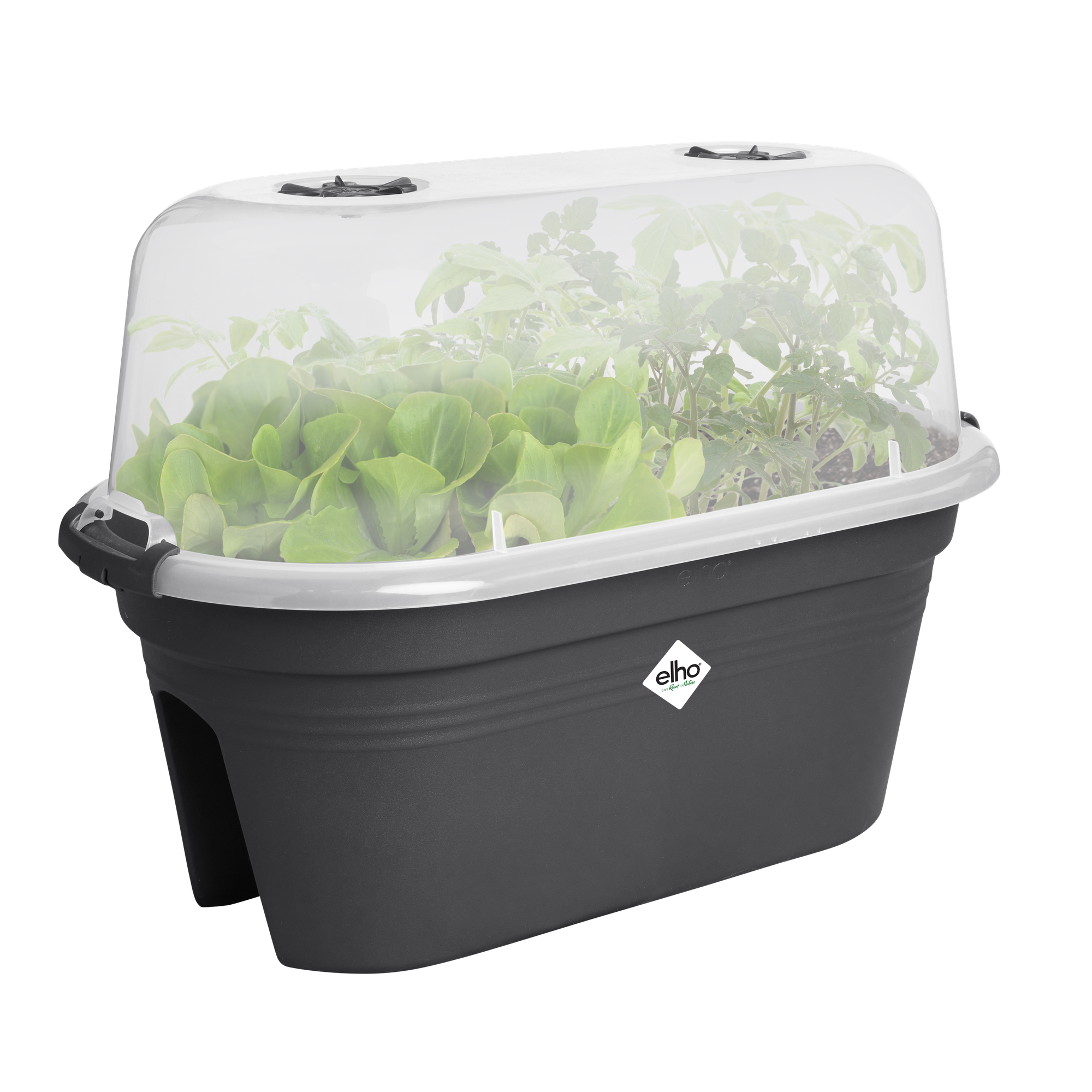 green basics balcony grow set 55cm living black - elho® - Give room to ...