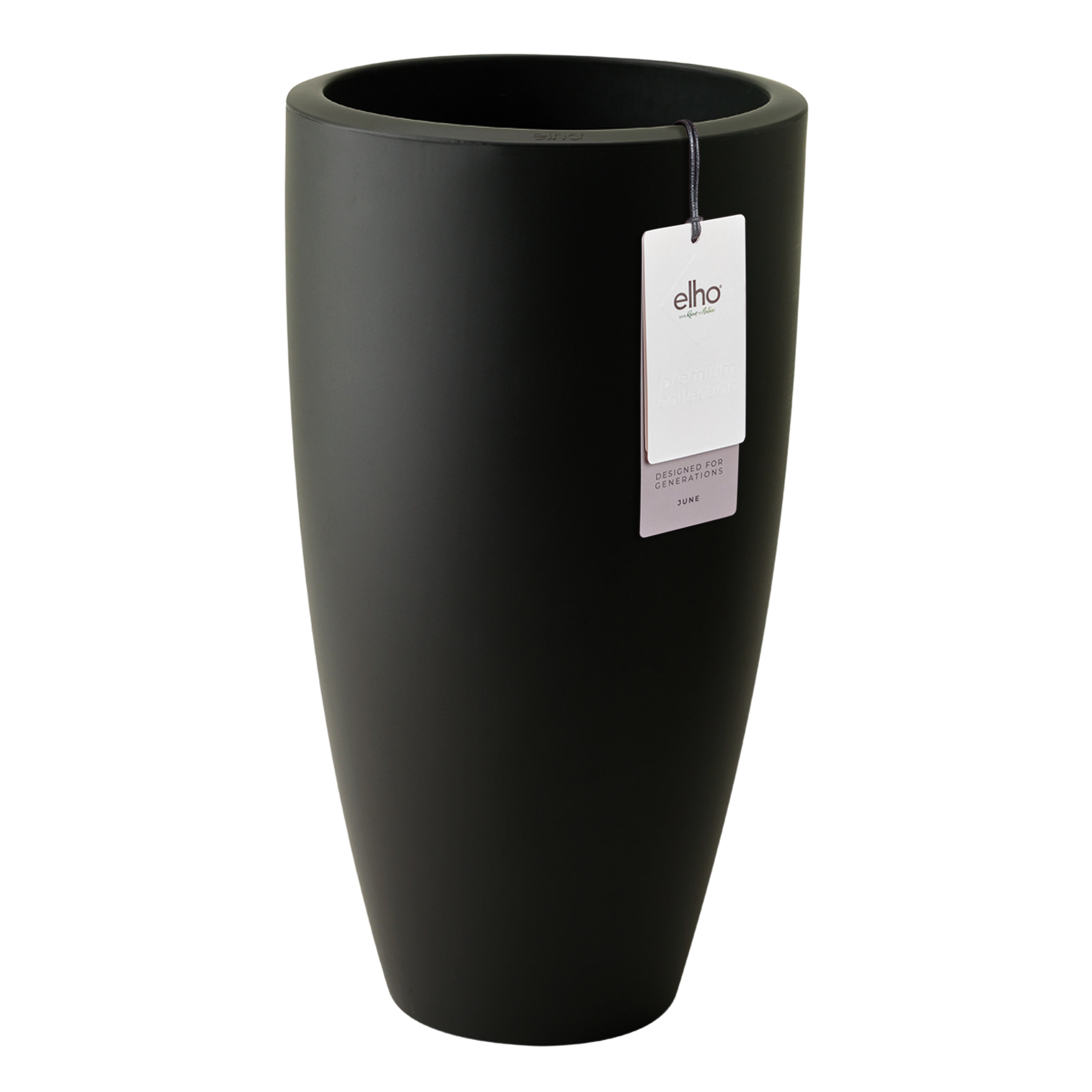 june round high 40cm black - elho® - Give room to nature