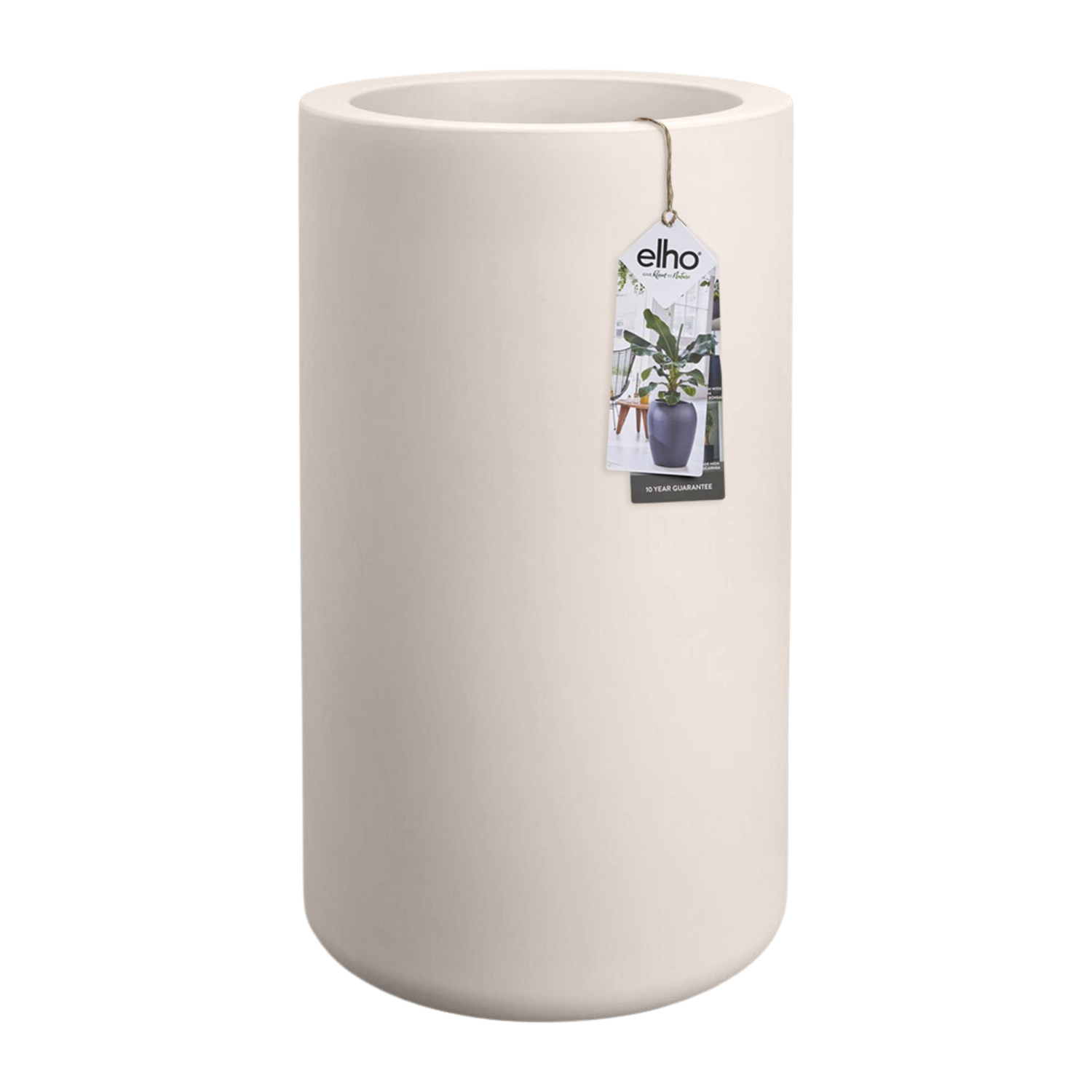 pure cilinder high 40 blanc lin - elho® - Give room to nature
