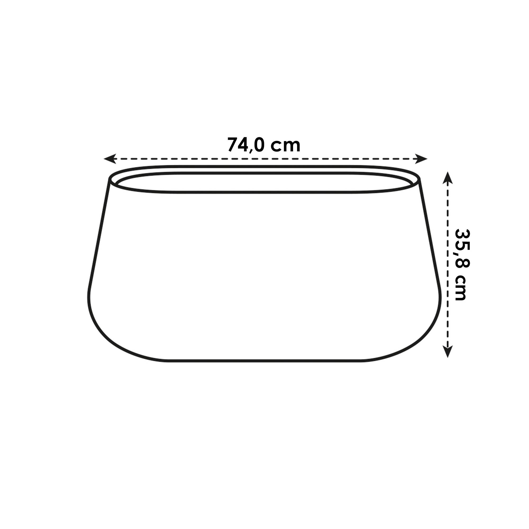 pure cone long wheels 75 balanced beige - elho® - Give room to nature