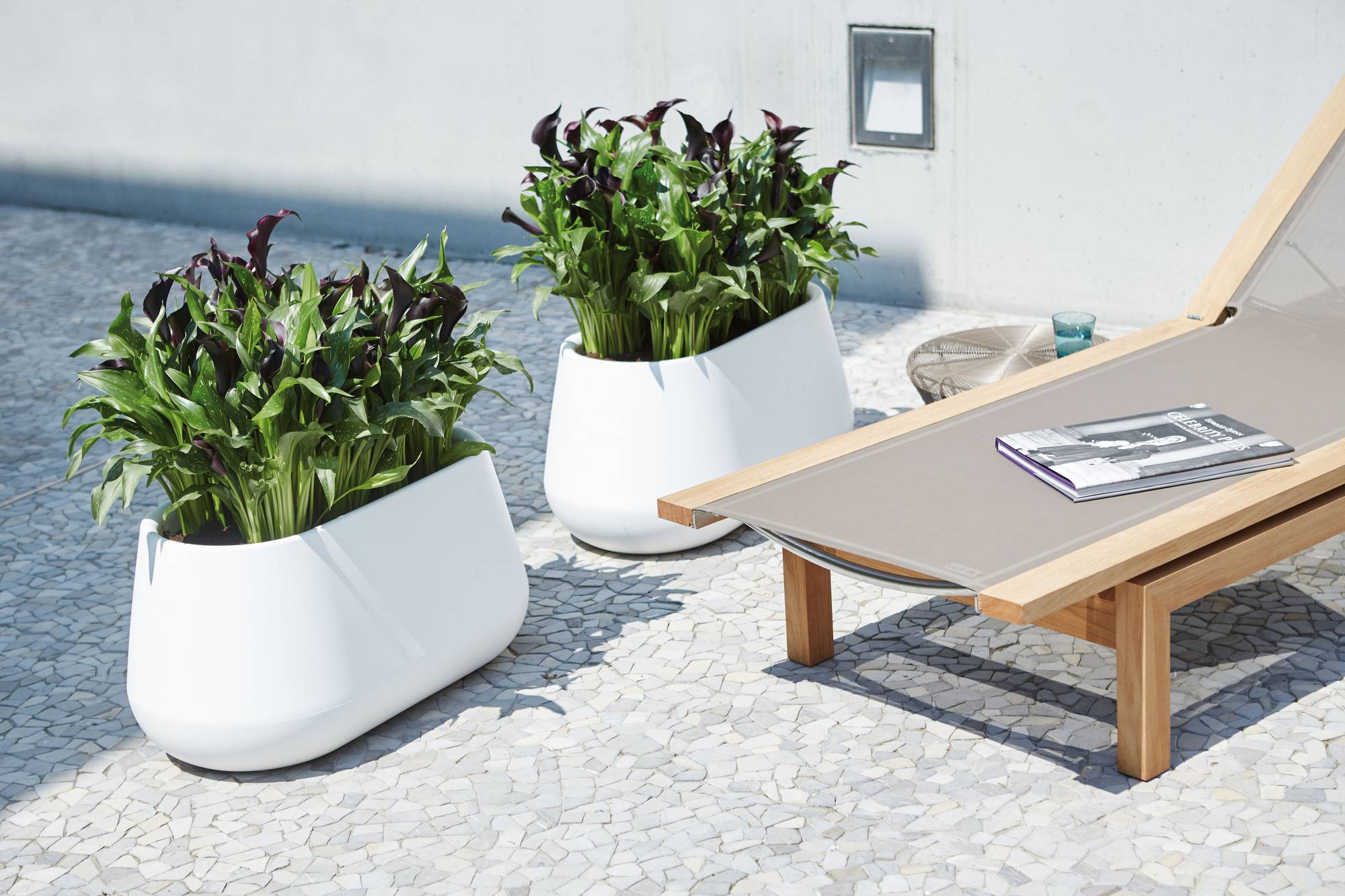 pure cone long wheels 75 weiss - elho® - Give room to nature