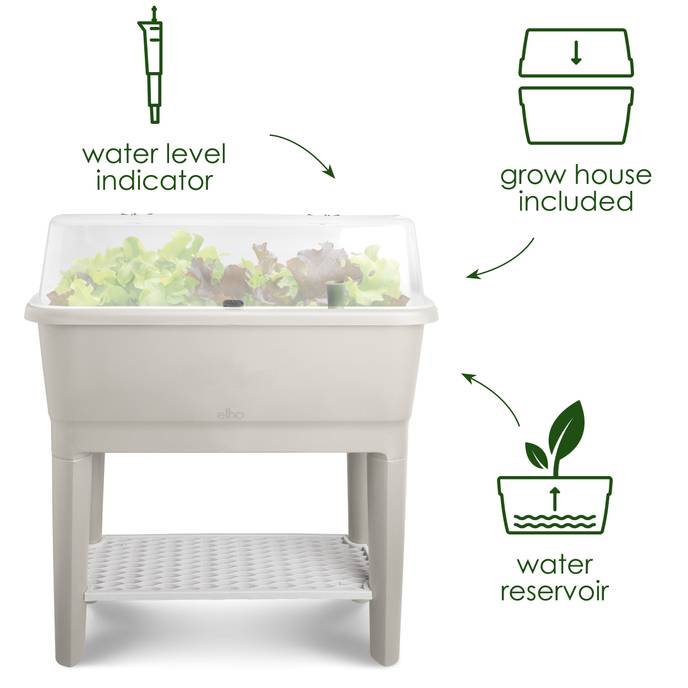 noa grow table warm grey - elho® - Give room to nature